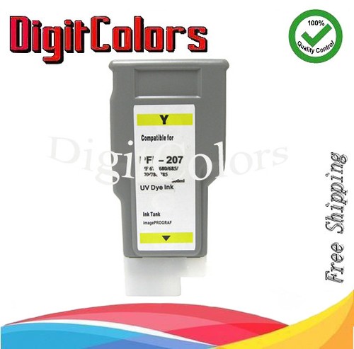 PFI-207 Yellow ink cartridge fit Canon iPF785 Canon PFI207 Yellow ink ...