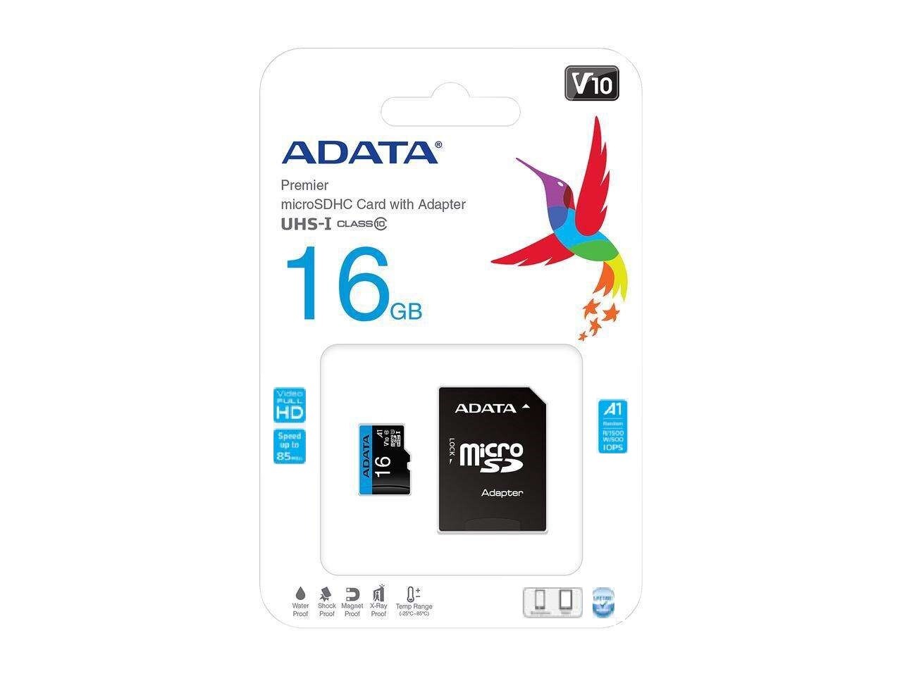 ADATA MicroSD SD Card 4gb 8gb 16gb 32gb 64gb 128gb Memory SDHC lot 1x ...