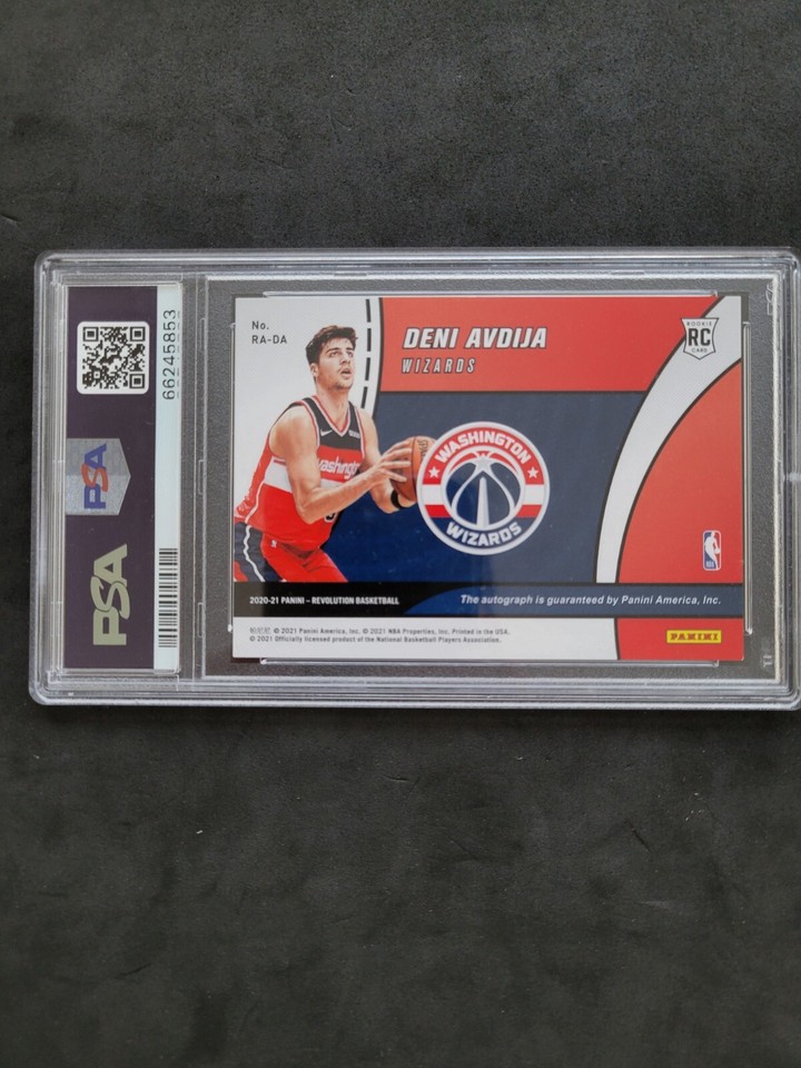 DENI AVDIJA 2020-21 PANINI REVOLUTION ROOKIE AUTO RC PSA 9 MINT | eBay