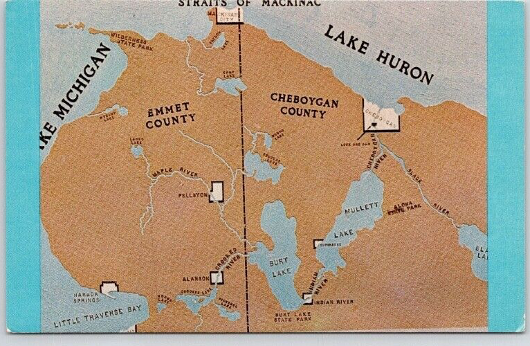 Vermont Lake Huron Map Huron Mountain Topo Map MI, Marquette County