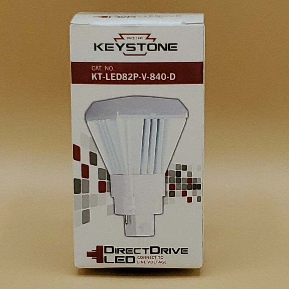 Box of 10 Keystone 8W 2-Pin LED Vertical 4000K Direct Drive KT-LED82P-V ...