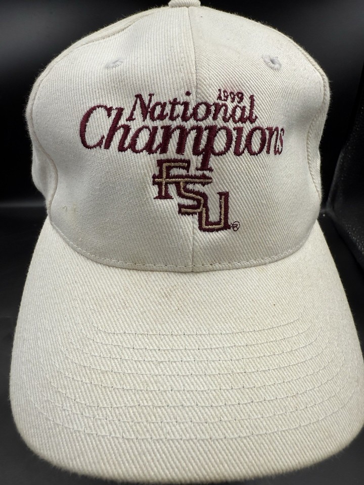 Florida State National Champions 1999 White/Garnet FSU SnapBack VTG ...