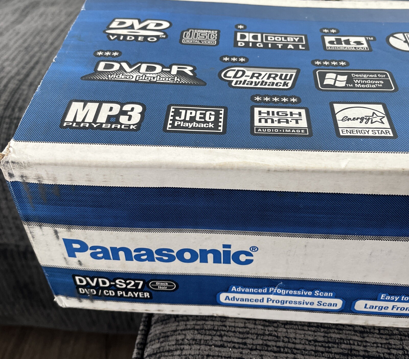 Panasonic DVD-S27 DVD/CD Player - Black - Brand New In The Original Box ...