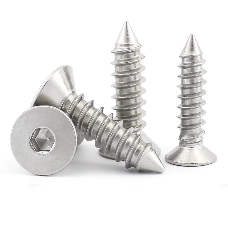 4pcs M5 Allen self-tapping screw countersunk self-attack bolts nail ...