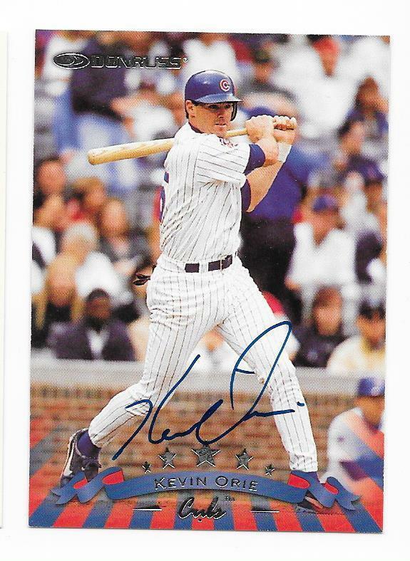KEVIN ORIE 1998 DONRUSS AUTOGRAPHED SIGNED # 133 CUBS | eBay