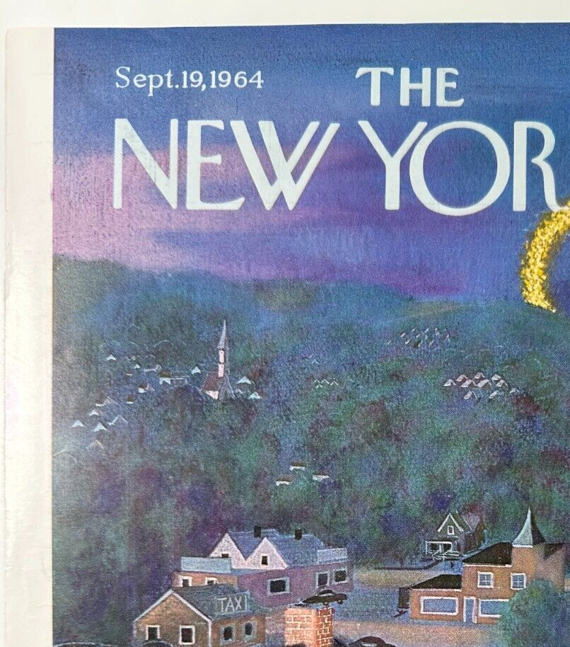 New Yorker Magazine Cover Only September 19 1964 Martin Train Station ...