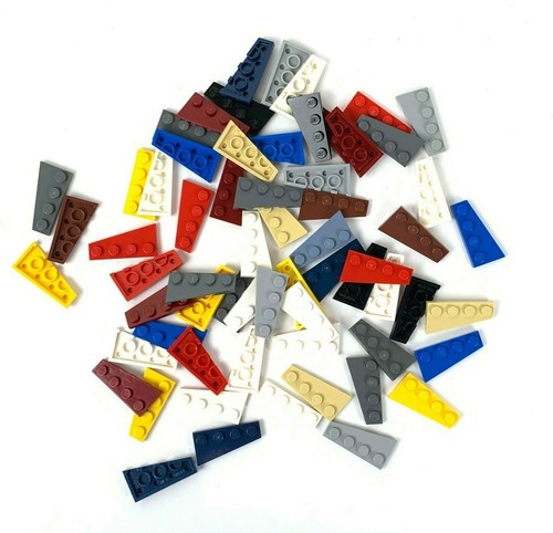 64 x Lego Part 41769 Wedge Plate Right 4 x 2 Mixed Lot of 64 Mixed ...