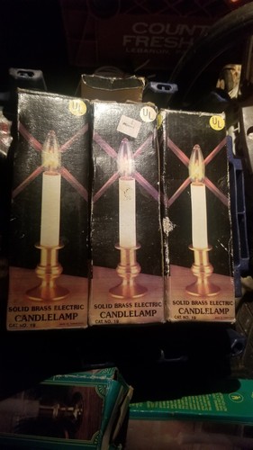 set of 10 New Electric Solid Brass Base Candlestick | eBay