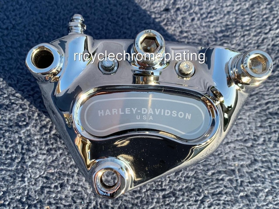 Harley Chrome Front Caliper Softail Deluxe FXST Night 00-07 # 44395-00A ...