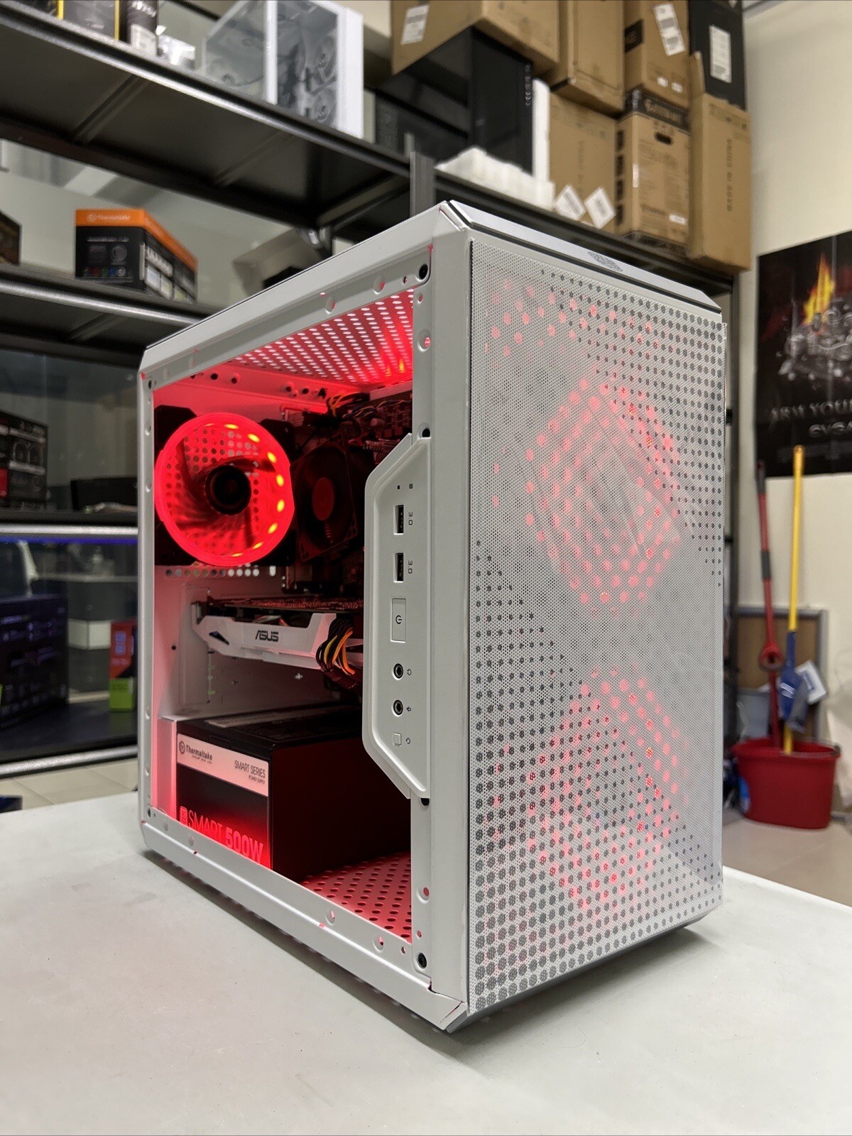 Custom ARGB Gaming PC Desktop Computer Intel I7 16GB 3TB 500GB SSD GTX ...