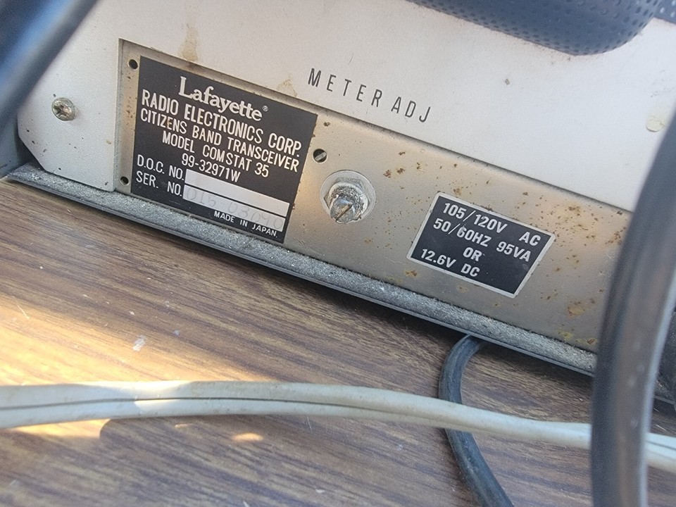 Lafayette Comstat 35 23 Channel CB Radio Base Station W / Astatic D-104 ...