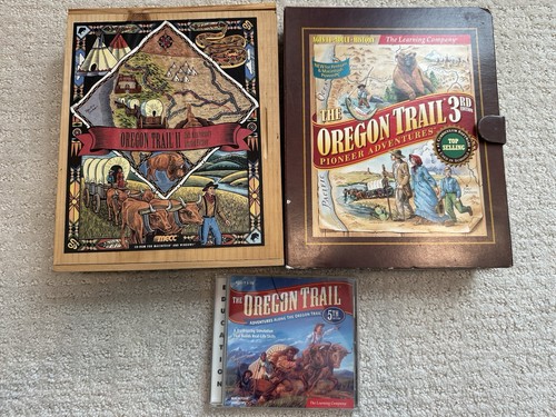 Oregon Trail PC Game LOT (II 25th Anniversary, 3rd Edition, & 5th ...