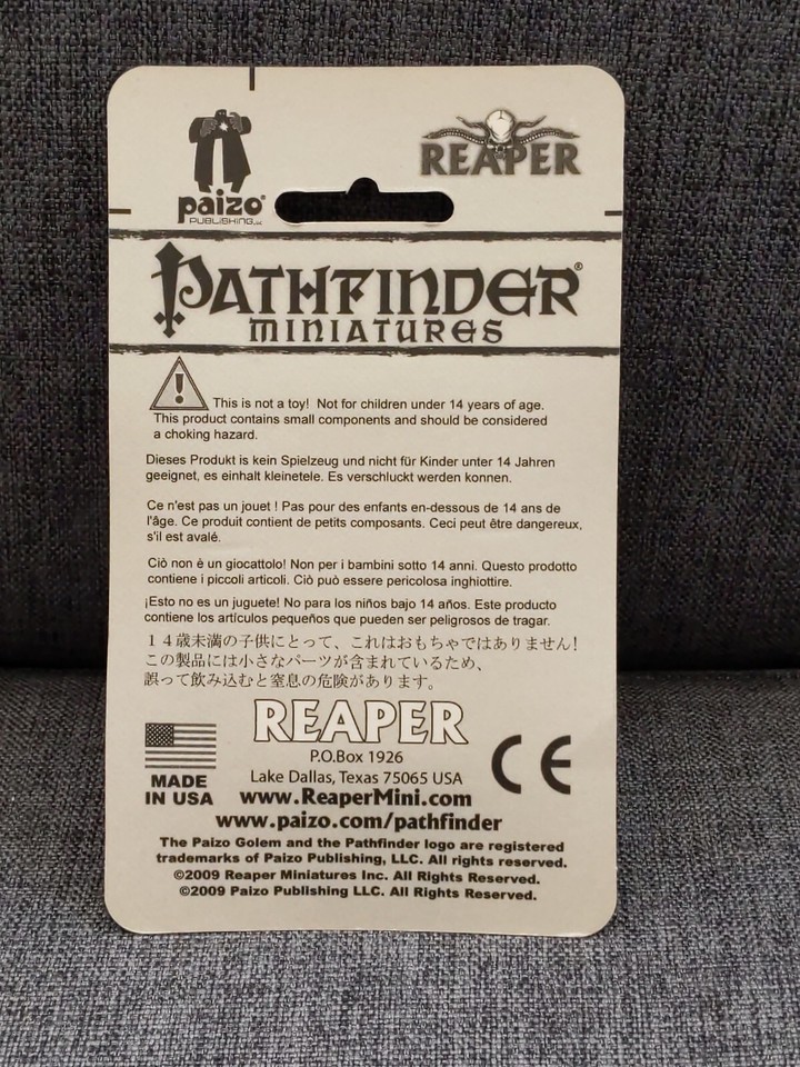 Reaper Miniatures Nidalese Rogue #60163 Pathfinder Miniatures Unpainted ...