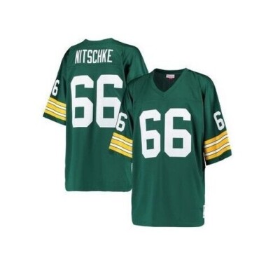 Mitchell & Ness Green Bay Packers #66 Football Jersey New Mens Big 5XL ...