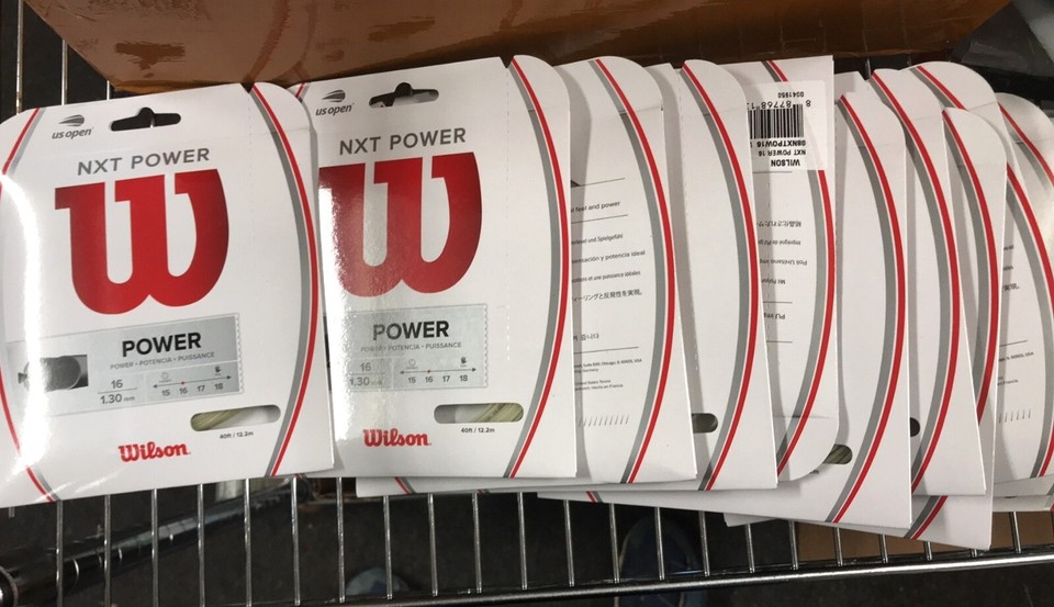 Wilson NXT POWER 16 1.30 Tennis String 40ft Natural Color WRZ941600 NEW ...