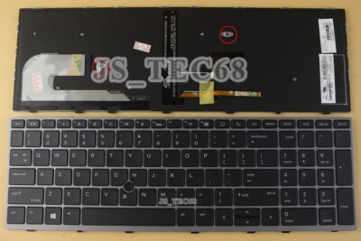 For HP EliteBook 850 G5 755 G5 850 G6 Keyboard US Backlit L14366-001 ...
