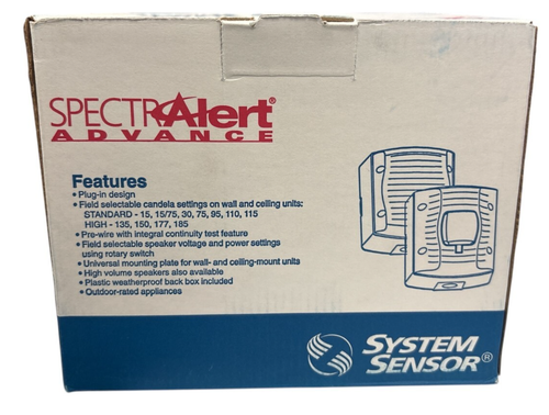 System Sensor Spectralert advance SPWK Outdoor Wall Speaker - White | eBay