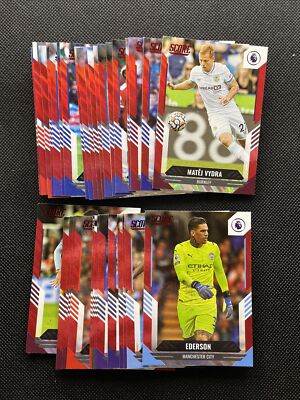 2021-22 Panini Score Soccer Premier League EPL - RED LAVA x33 Card Lot ...