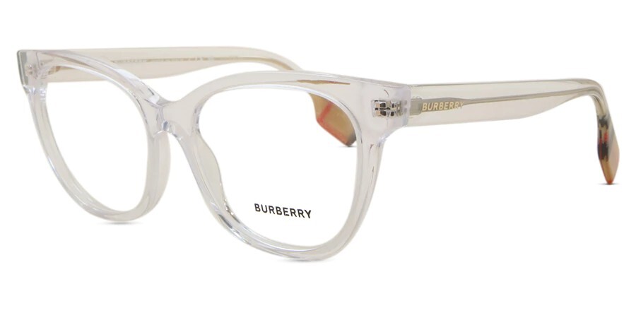 New BURBERRY Evelyn BE2375 Transparent 3024 Cat Eye Eyeglasses Frames ...
