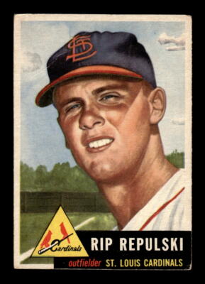 1953 Topps Baseball #172 Rip Repulski RC CREASED St. Louis Cardinals | eBay
