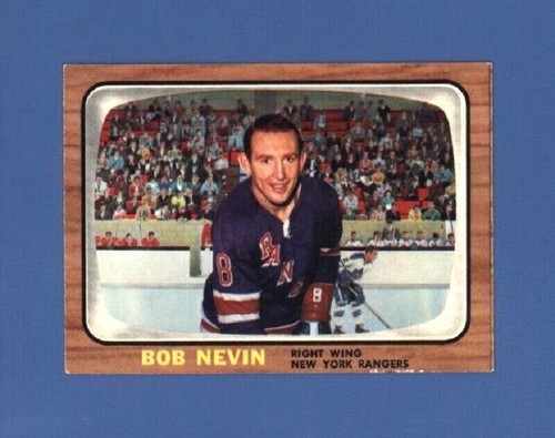 1966-67 Topps #27 BOB NEVIN EX/EX+ New York Rangers | eBay