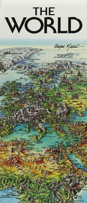 World Folded Map Unique Media - Unique Media - map - Acceptable | eBay