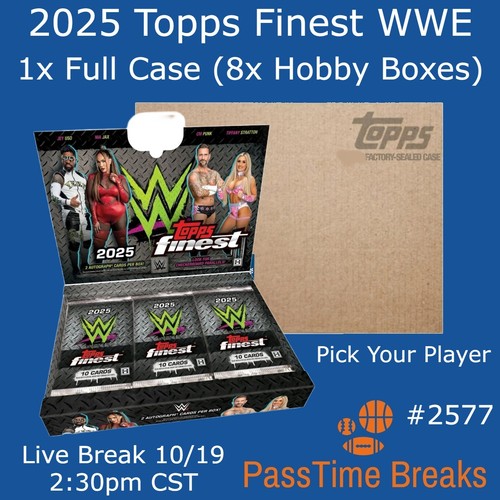 ROXANNE PEREZ - 2025 TOPPS FINEST WWE - 1x Case 8x Hobby Box - PLAYER ...
