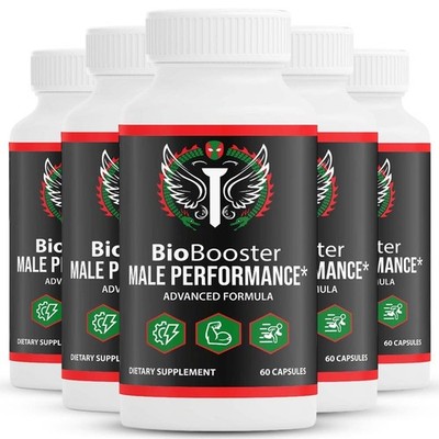 (5 Pack) BioBooster Testo Booster for Men, Bio Booster Performance + ed ...