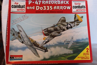 1/48 Scale Monogram, P-47 Razorback, Do335 Arrow Model Kit #6048 BN ...