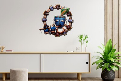 New Metal Emboss Painting Designer God Wall Hanging Showpiece Figurine ...