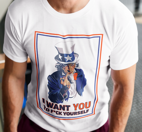 Uncle Sam I want You To F**k Yourself T SHIRT S-3XL Funny 4th of July ...