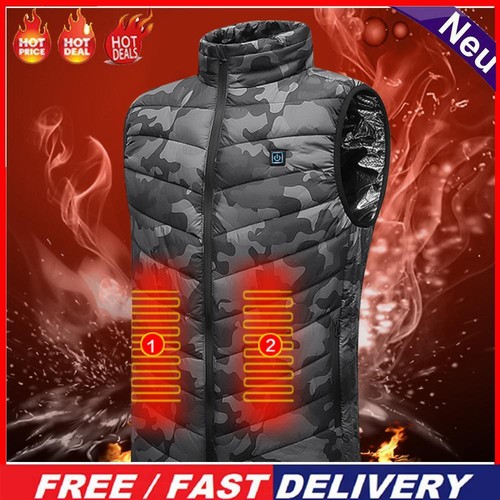 Unisex Electric Heated Jackets Windproof for Winter Hiking (Multicolor ...