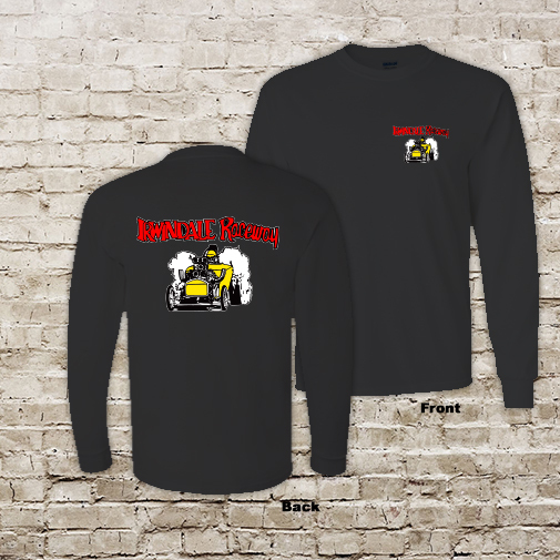IRWINDALE RACEWAY AUTO RACING DRAG RACE HOT RAT ROD BLACK OR WHITE T ...