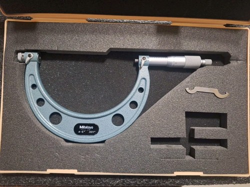 MITUTOYO 4-5" NO. 126-141 SCREW THREAD MICROMETER .001" | eBay