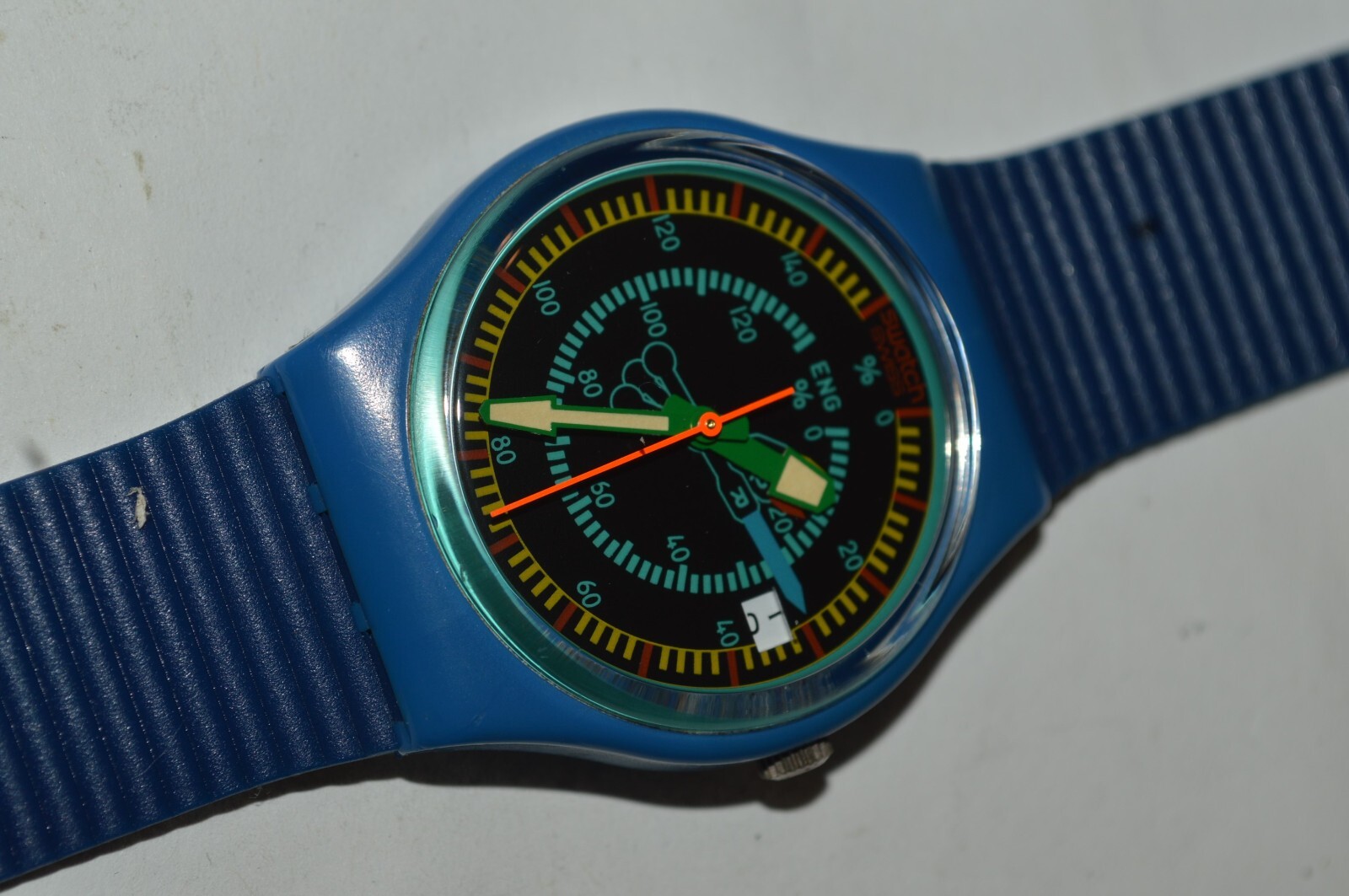 1986 Vintage Swatch Watch GS400 ROTOR Swiss Quartz Un… - Gem