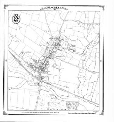 Brackley 1880 Map (Heritage Cartography Victorian Town Map Series) by ...