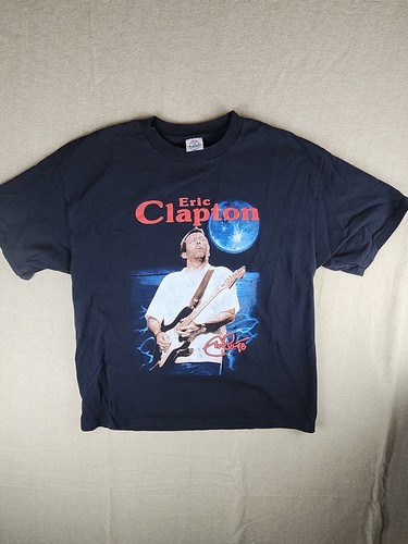 Eric Clapton Shirt Adult Extra Large Black Graphic Fall 2006 Tour Short ...