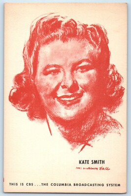 Kate Smith CBS The Columbia Broadcasting System Radio Finest Vintage ...