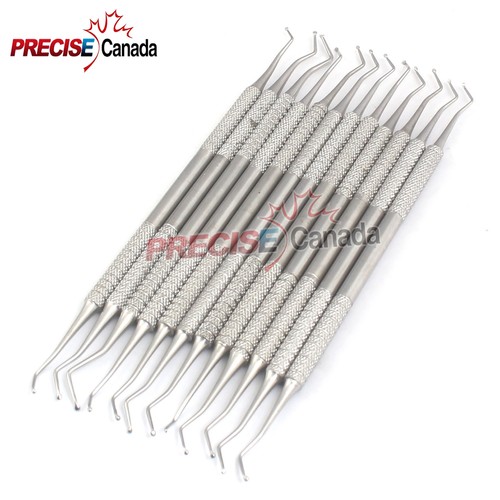 Set Of 10 Dental Excavator #18 Double Ended Surgical Dental Instruments ...