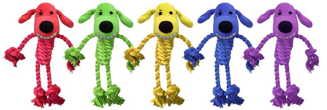 Multipet 47985 Loofa Rope Body Dog Toy 6 Inch for sale online | eBay