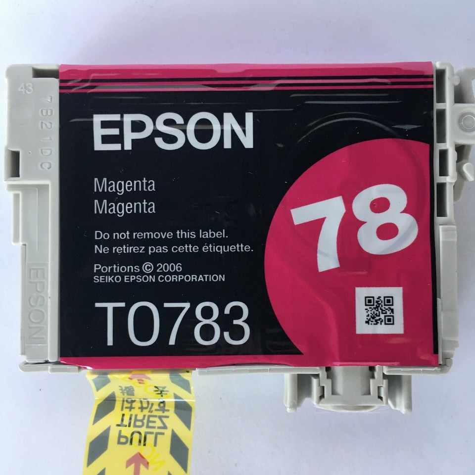 New Genuine Epson 78 Magenta Ink Cartridge, Stylus Photo R260, Artisan ...