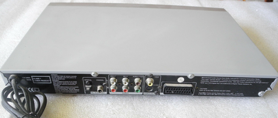 DVD Player Outer for TV Inno-Hit IH26 Slim Silver Scart S-VIDEO Optical ...