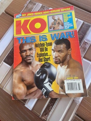 KO MAGAZINE EVANDER HOLYFIELD-MIKE TYSON BOXING HOFers-DAVID REID ...