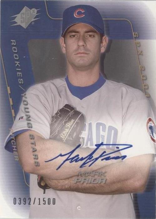 2001 SPx - Rookies/Young Stars Autograph Mark Prior #208 /1500 (AU, RC ...
