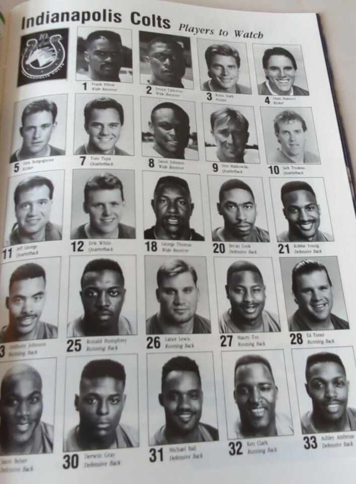 1993 DON MAJKOWSKI INDIANAPOLIS COLTS GAME USED WORN JERSEY - GREEN BAY ...