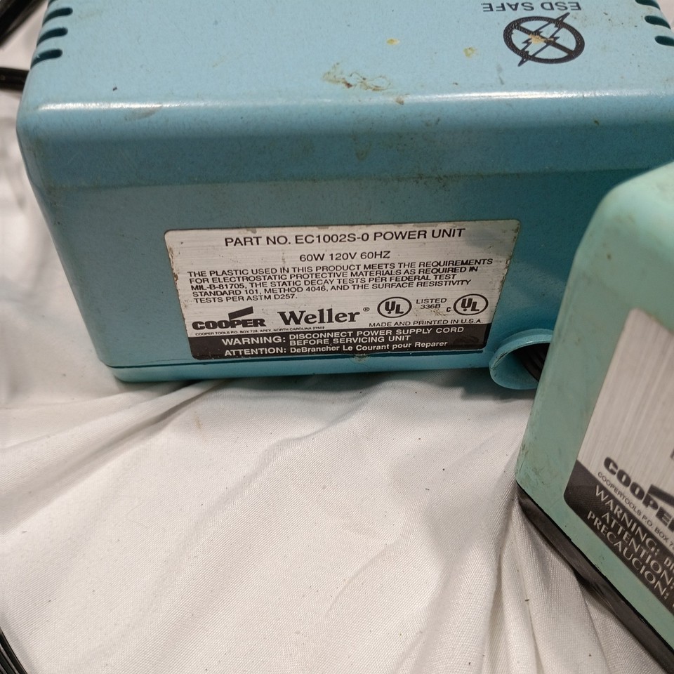 Weller EC1002 & WES51 Soldering Stations Lot AS-IS Not Powering On ...