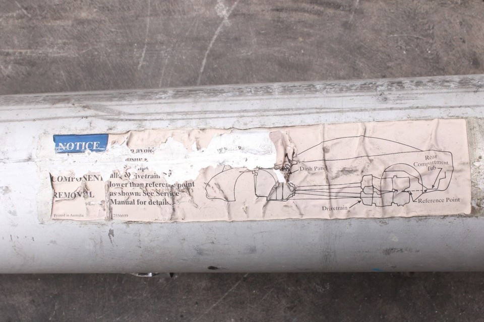 1997-1999 Chevrolet Corvette 5.7L RWD AT Rear Drive Shaft Torque Tube ...