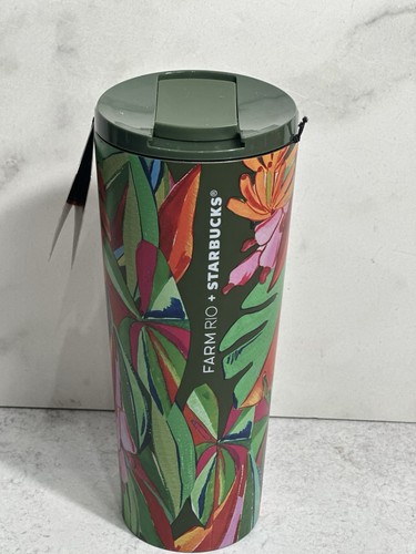 Starbucks x Farm Rio 16oz Stainless Steel Travel Mug Tumbler Banana ...