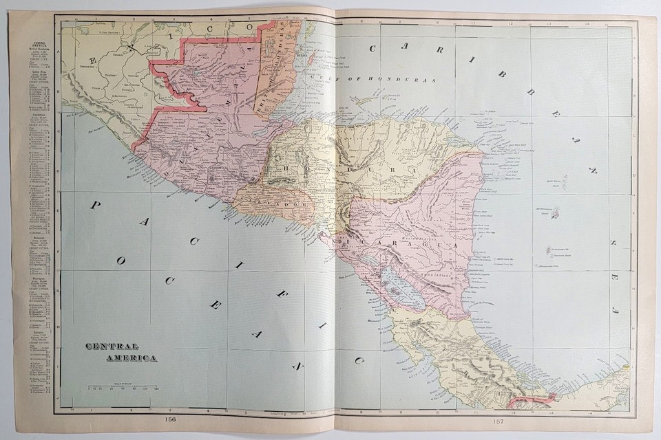 1913–1926 Cram Atlas – South America & Caribbean Maps p.143–172 (20 ...