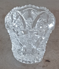 1960's Imperial Clear Cut Glass Bellaire Toothpick Holder Mini Vase 2.5 ...